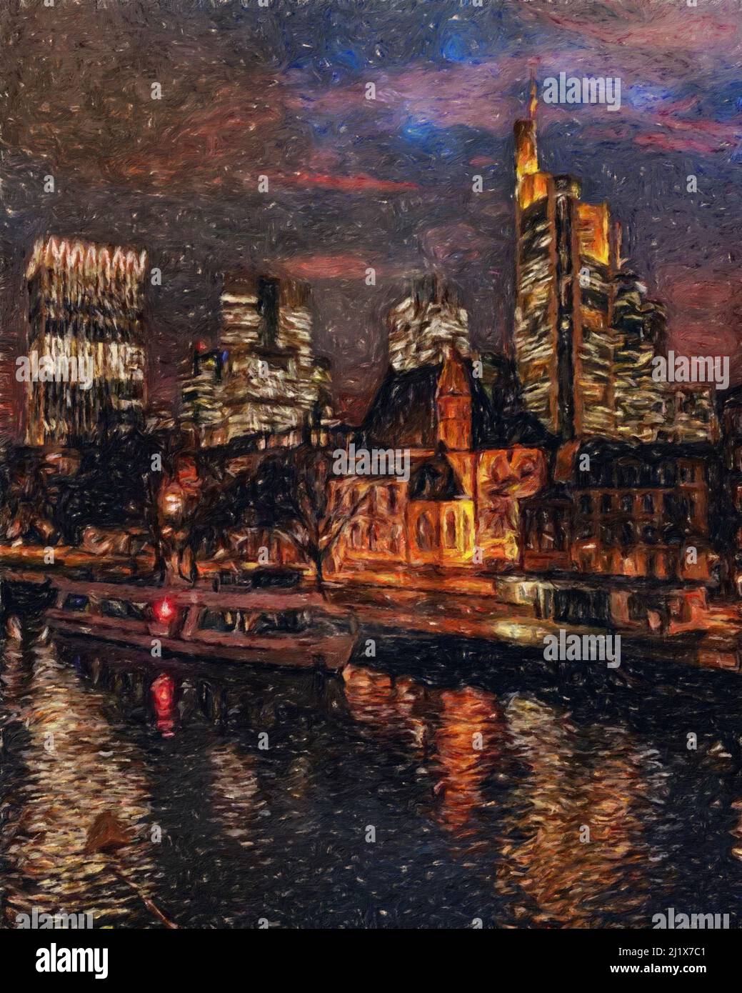 Impressionism painting modern artistic artwork, drawing oil Europe ...