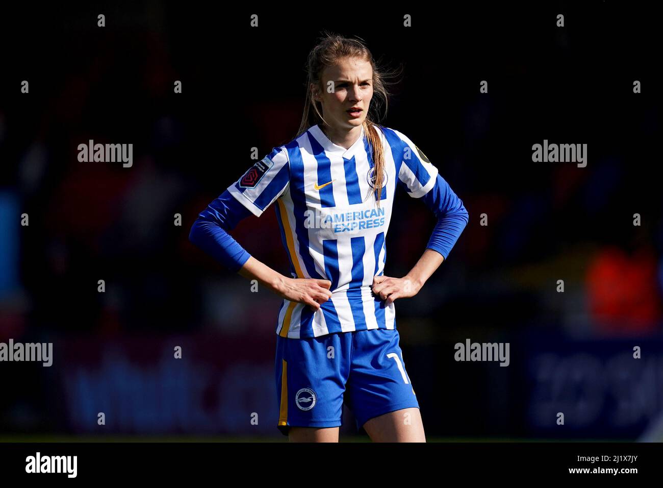 Brighton and Hove Albion's Ellie Brazil during the Barclays FA Women's ...