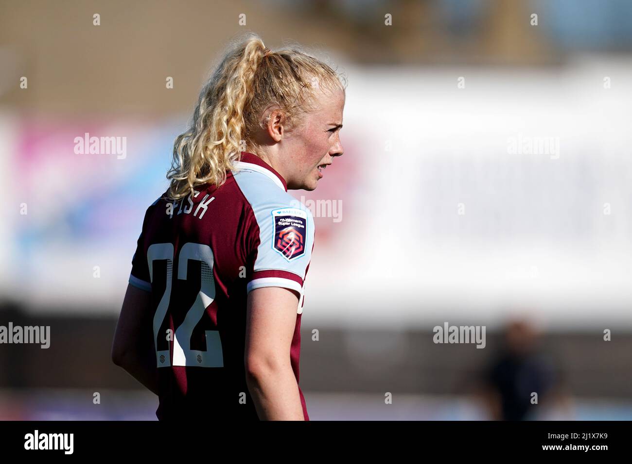 West Ham United's Grace Fisk during the Barclays FA Women's Super ...
