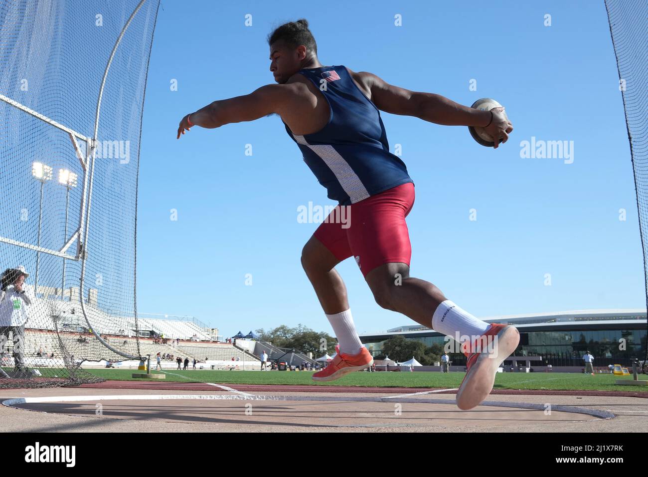 Francois Prinsloo of South Alabama places third in the discus at 191-10 ...