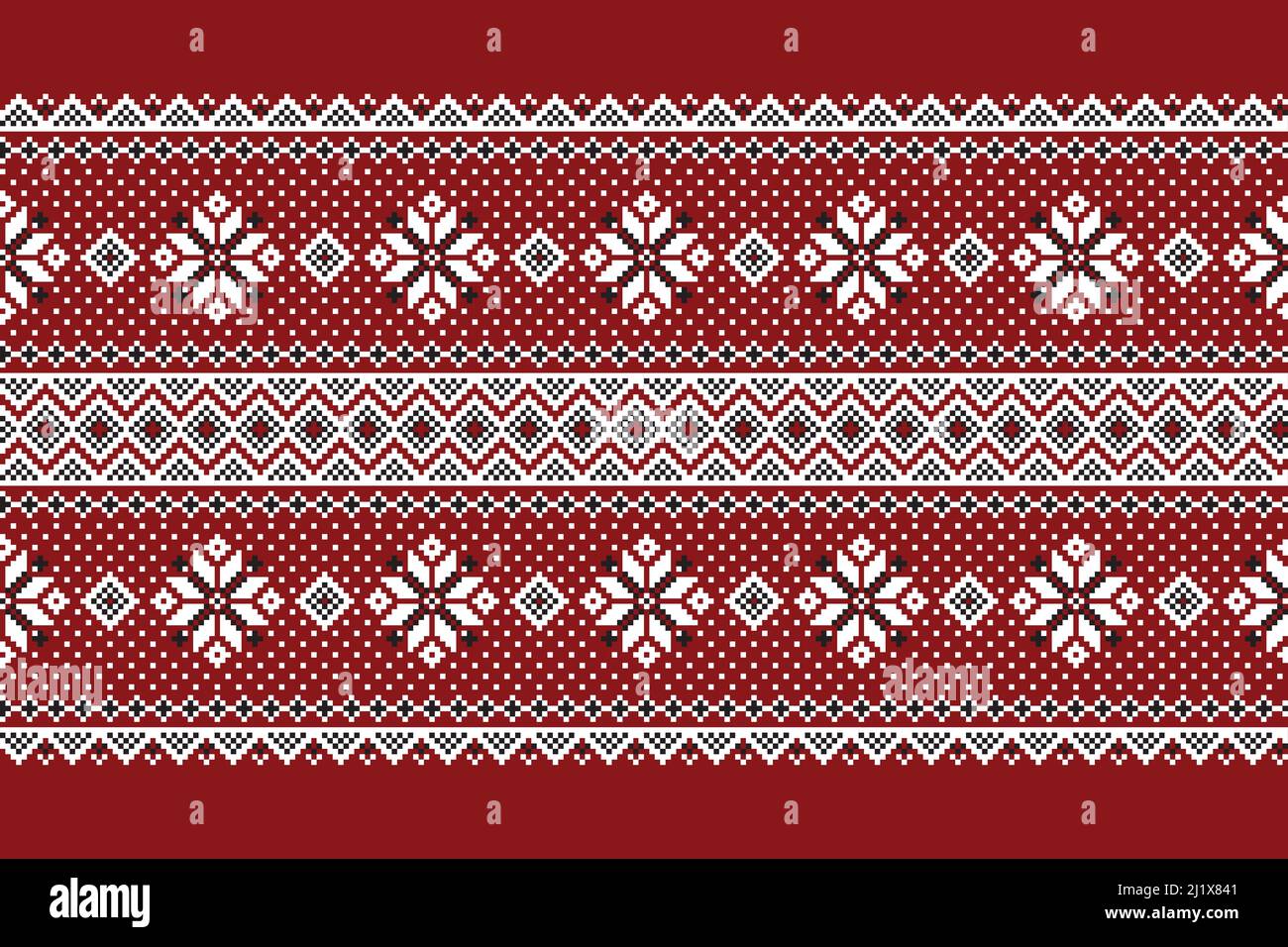 Vector illustration of Ukrainian folk seamless pattern ornament. Ethnic ...
