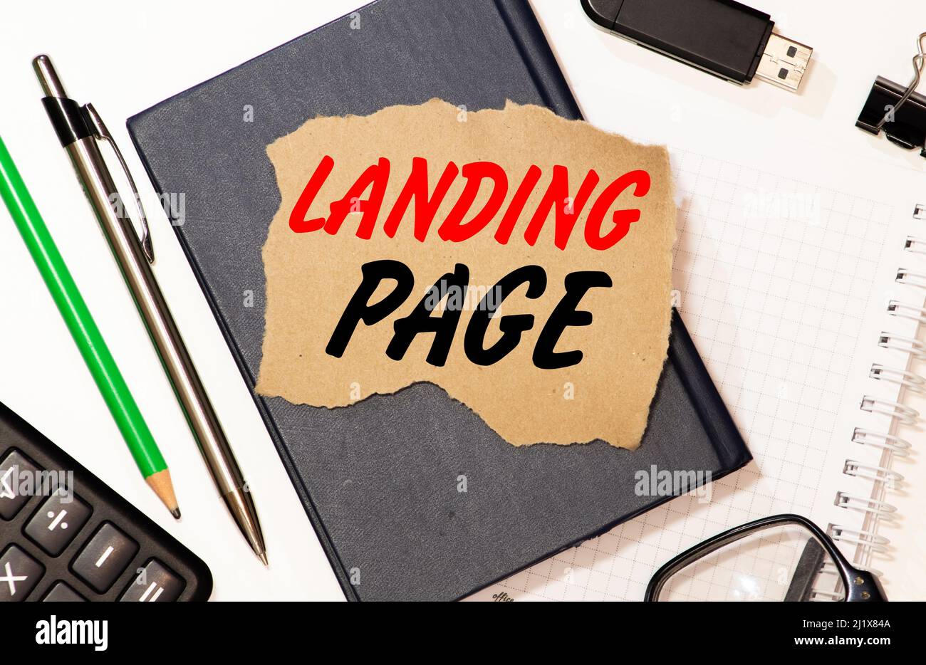 Landing page template hi-res stock photography and images - Alamy