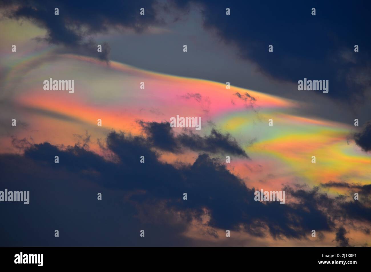 Magic sky in rainbow colors Stock Photo - Alamy