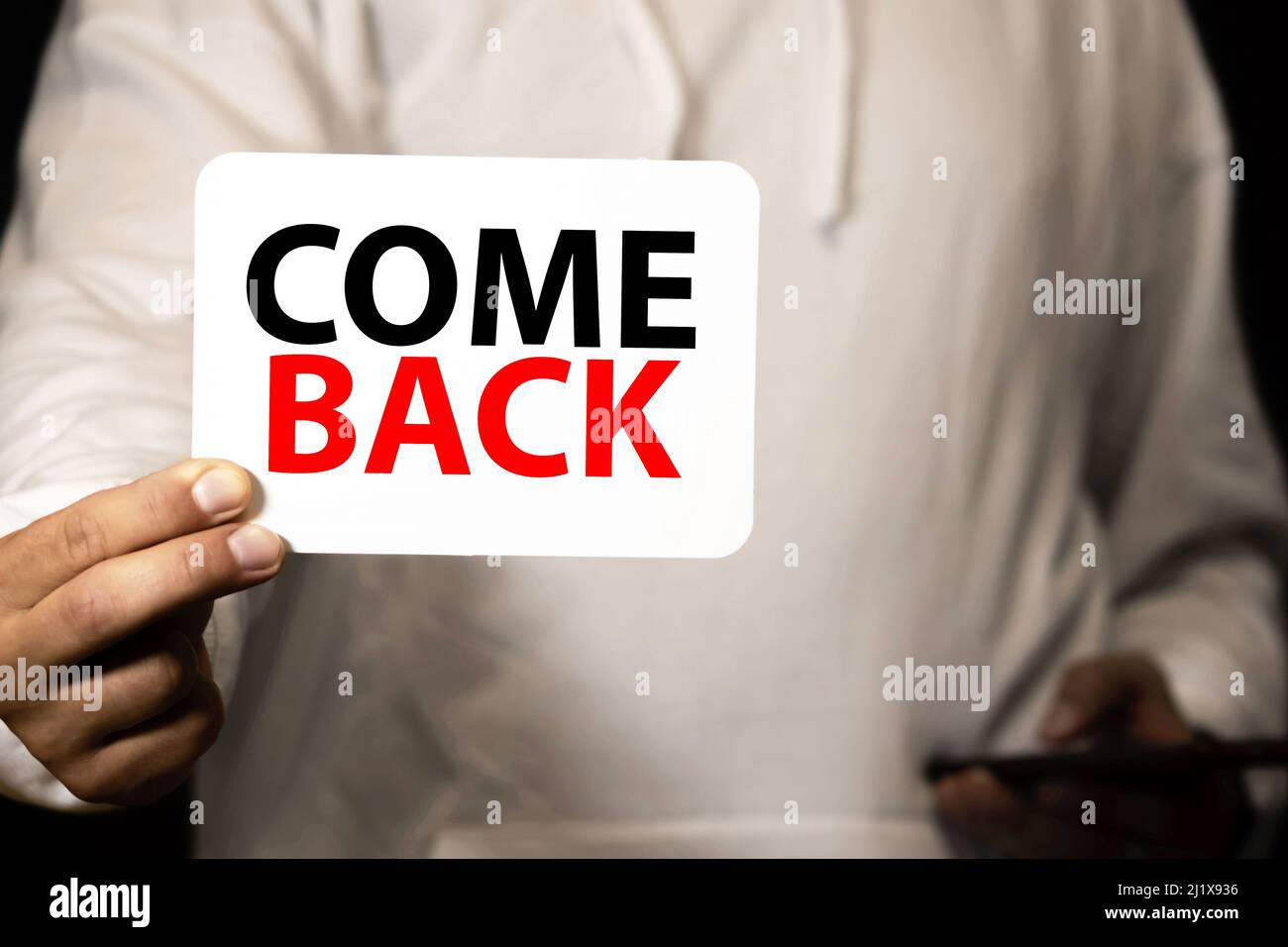 Text on a quick note sheet of white paper textured background Stock ...