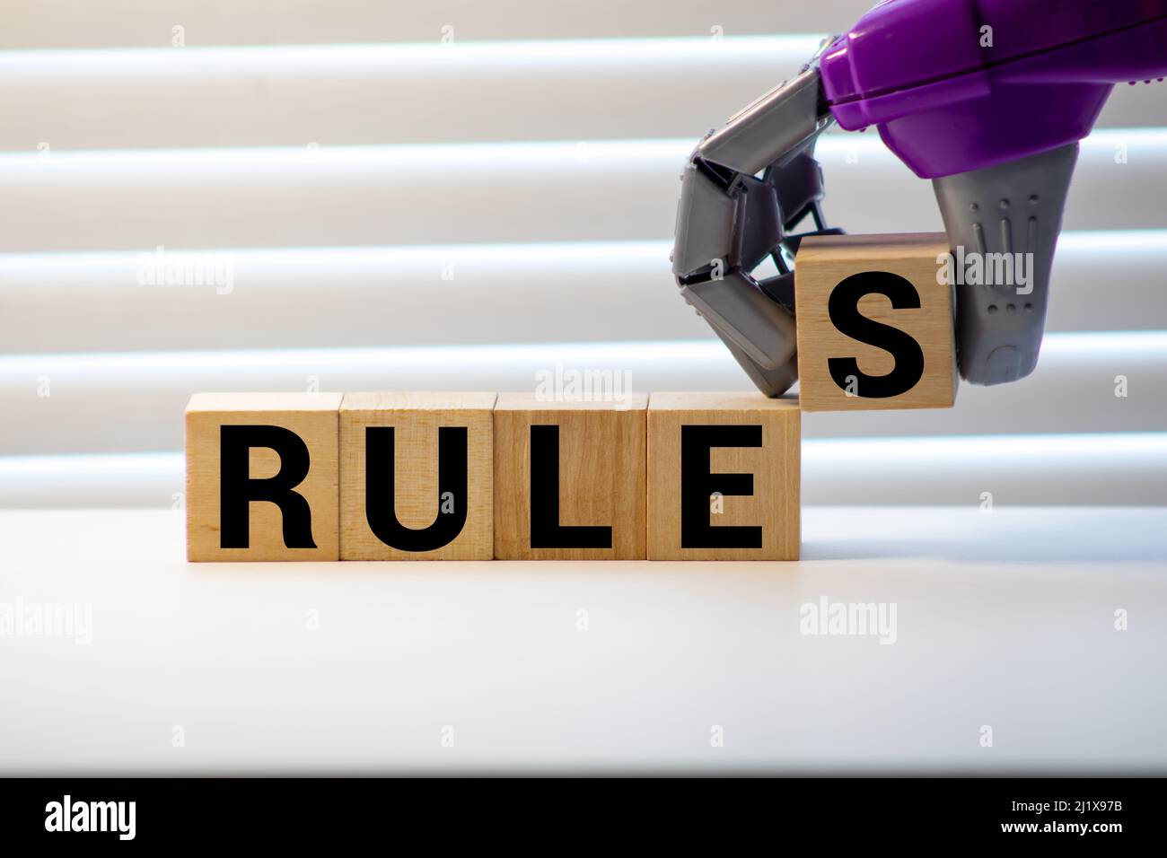 House Rules - block letters with red home, house icon with white ...