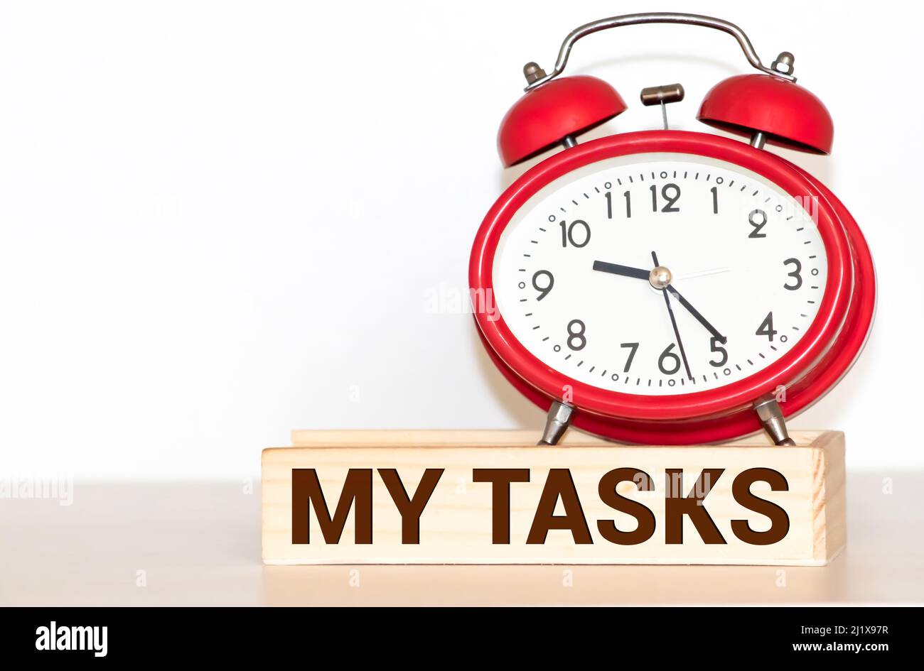 Word writing text My Tasks. Business concept for assigned piece of work ...