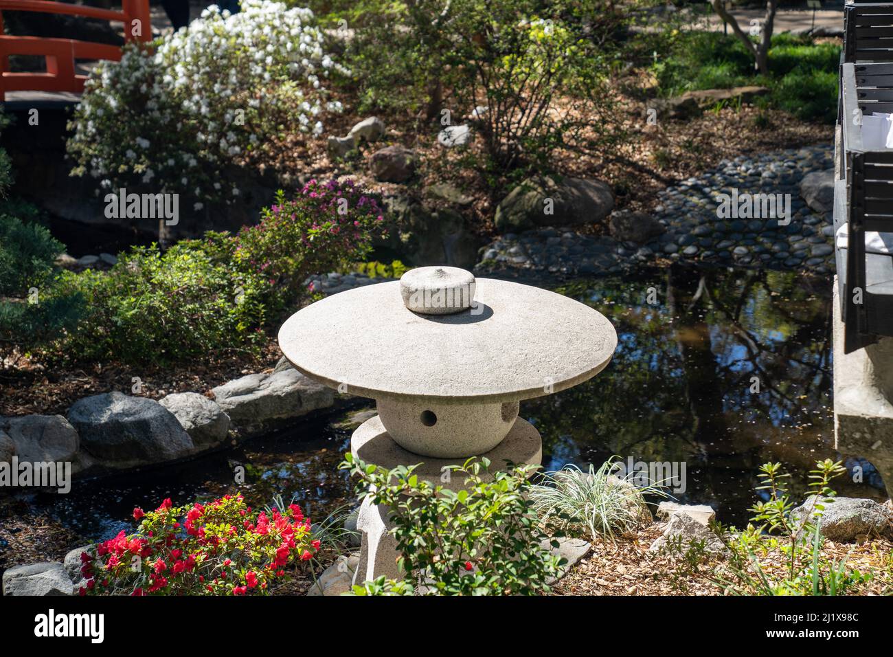 A natural view of the Descanso Park and Botanical Gardens in the United ...
