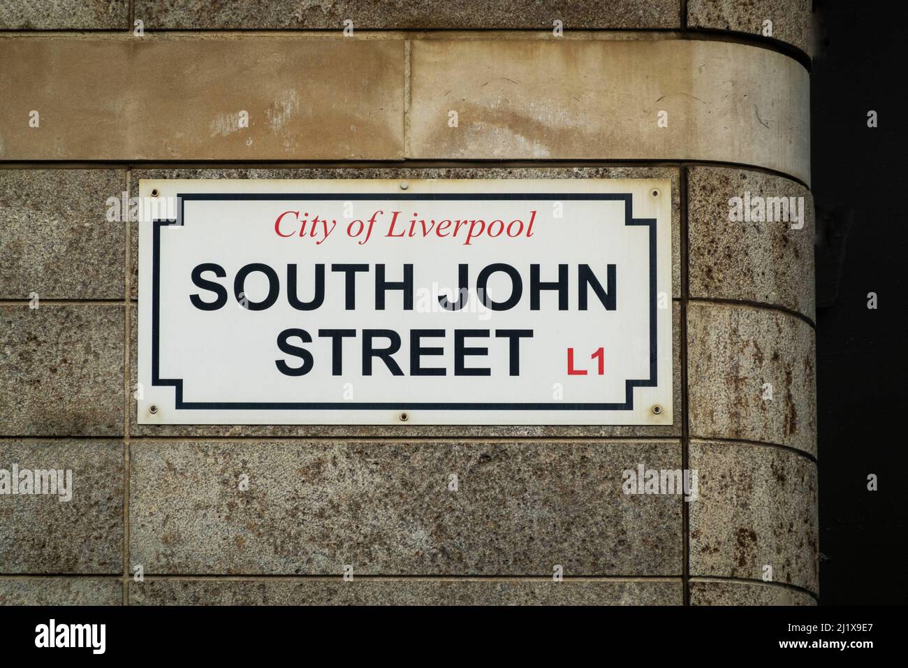 South John Street sign Stock Photo - Alamy