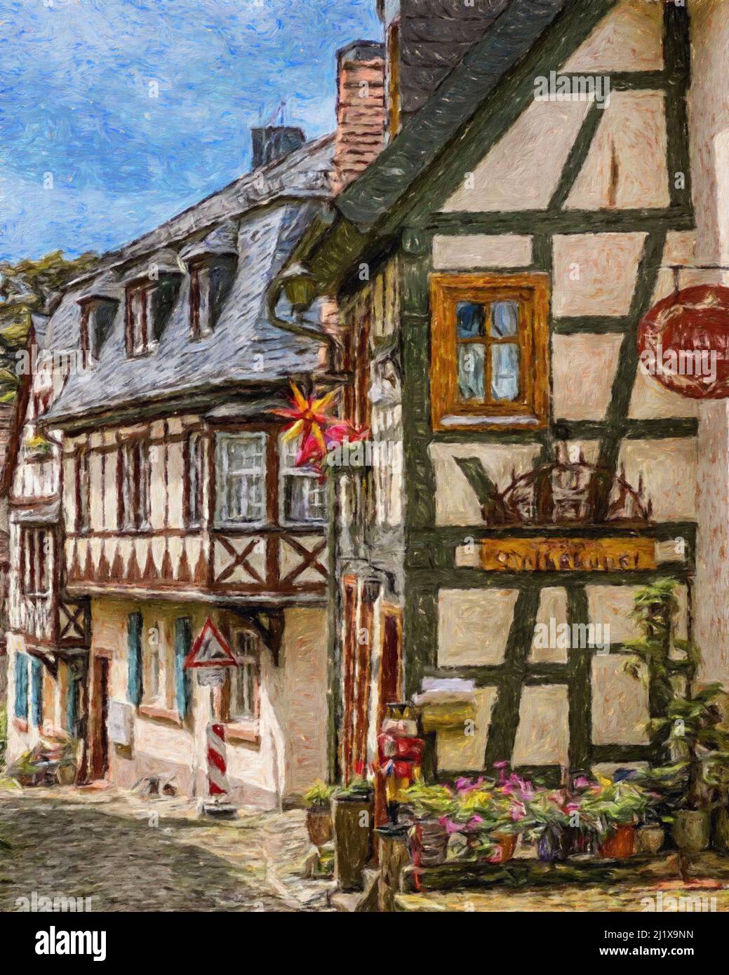 Impressionism painting modern artistic artwork, drawing oil Europe ...