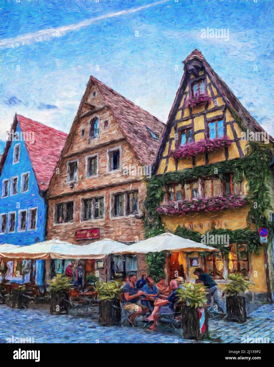 Impressionism painting modern artistic artwork, drawing oil Europe ...