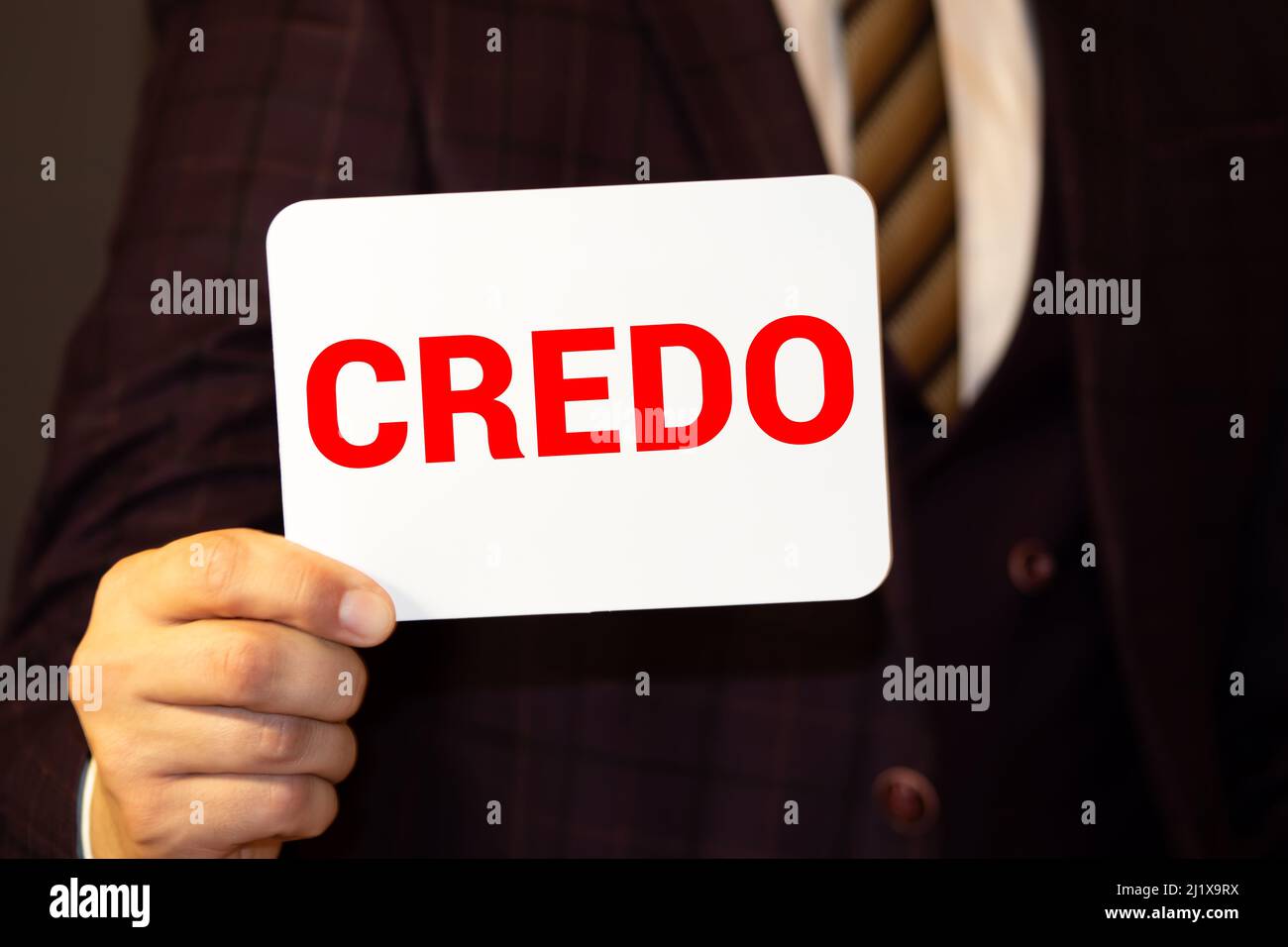 Credo hi-res stock photography and images - Alamy