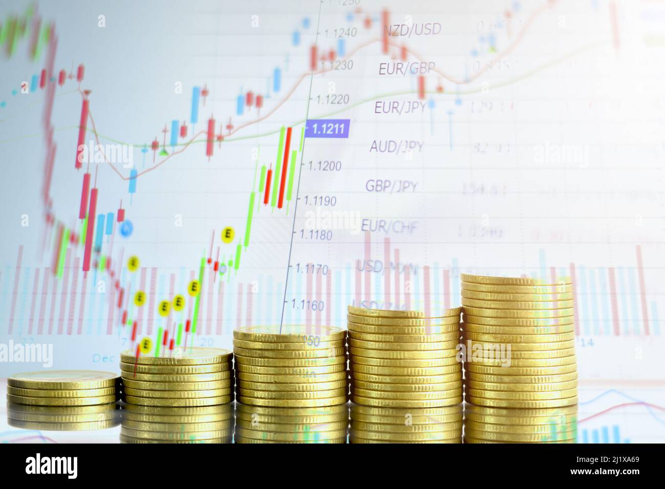 Illustration of business and financial money market crisis concept ...
