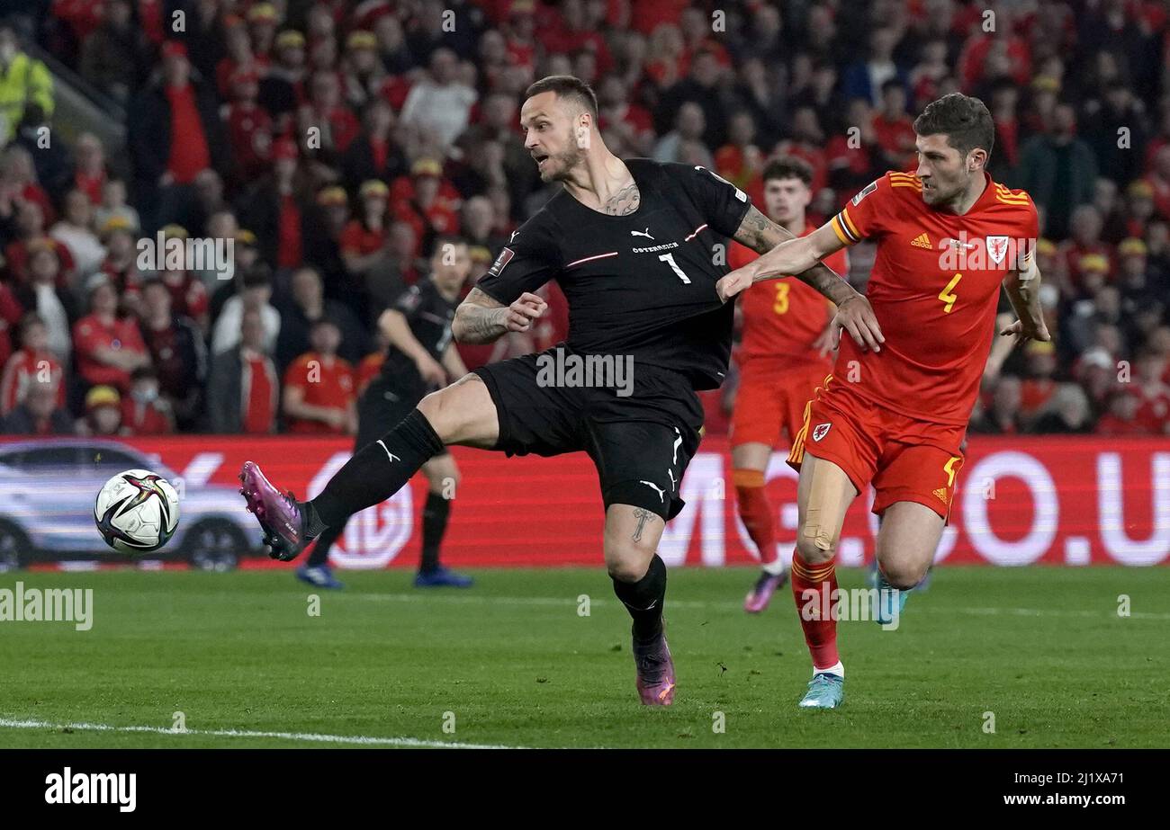 File photo dated 24-03-2022 of Austria striker Marko Arnautovic, who ...