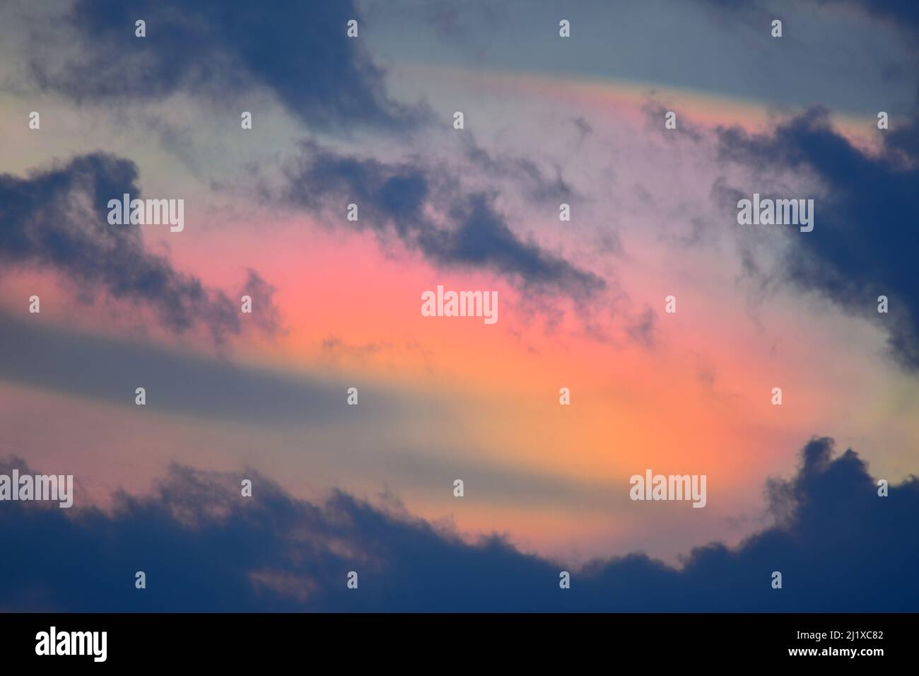 Magic sky in rainbow colors Stock Photo - Alamy