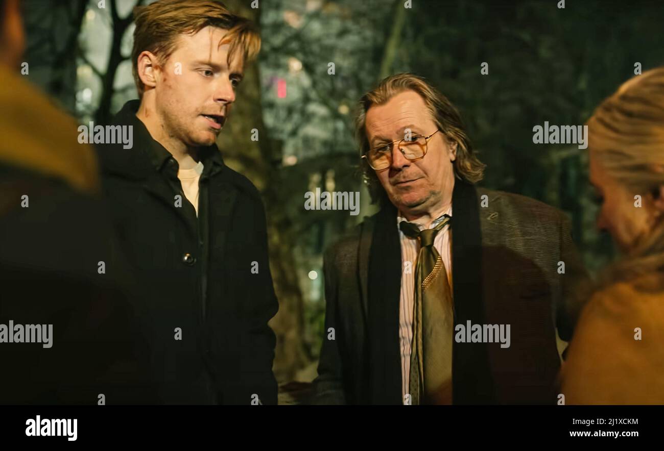 UK. Jack Lowden and Gary Oldman in a scene from the (C)Apple TV+ new ...