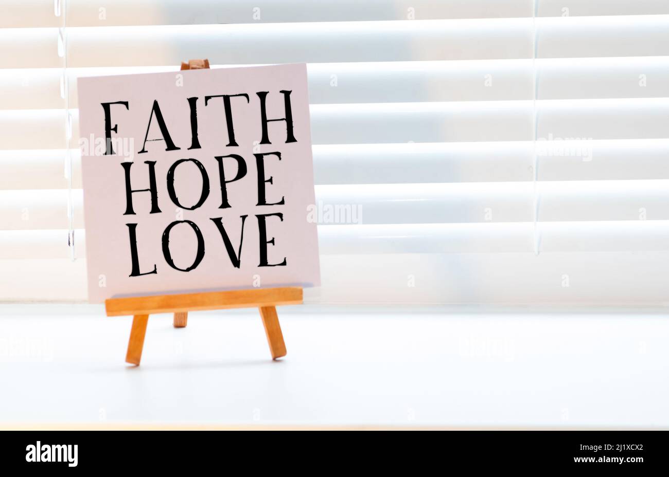 spiritual reminder or metaphysical concept - faith, hope and love ...