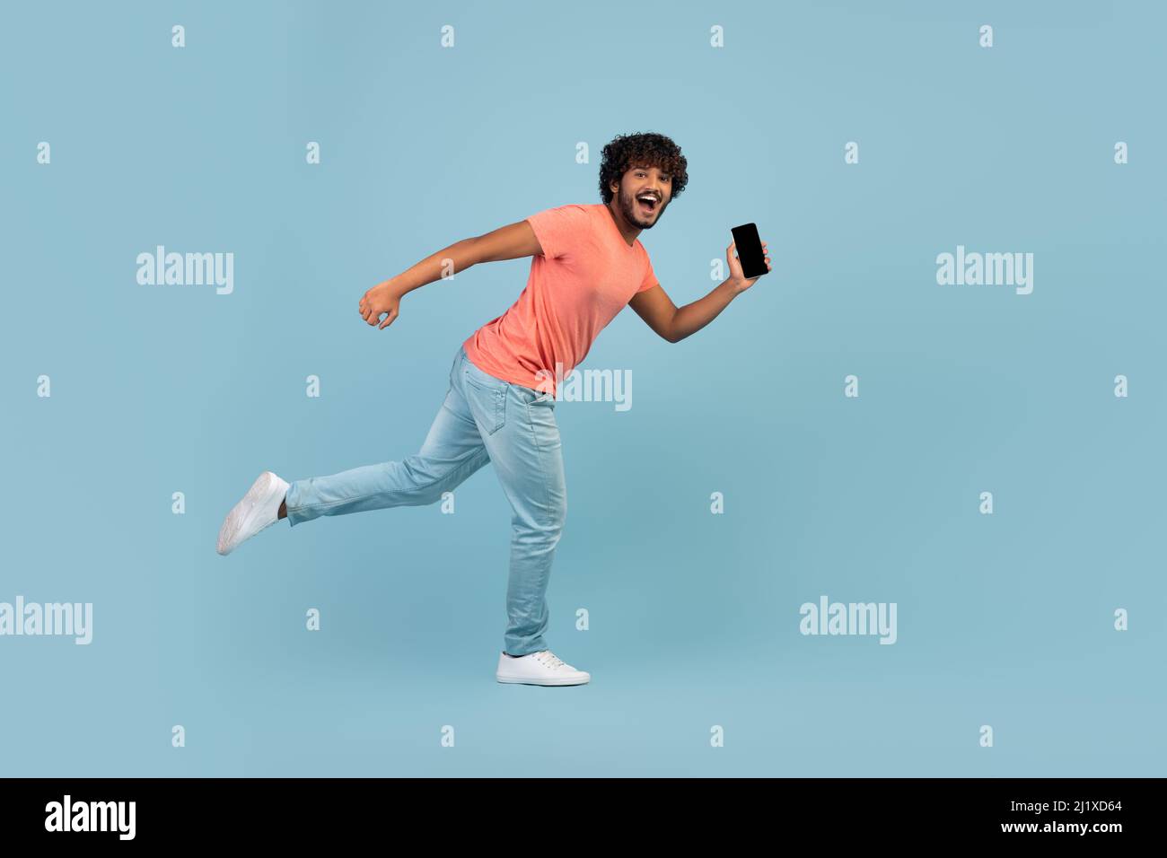 Indian man running hi-res stock photography and images - Alamy