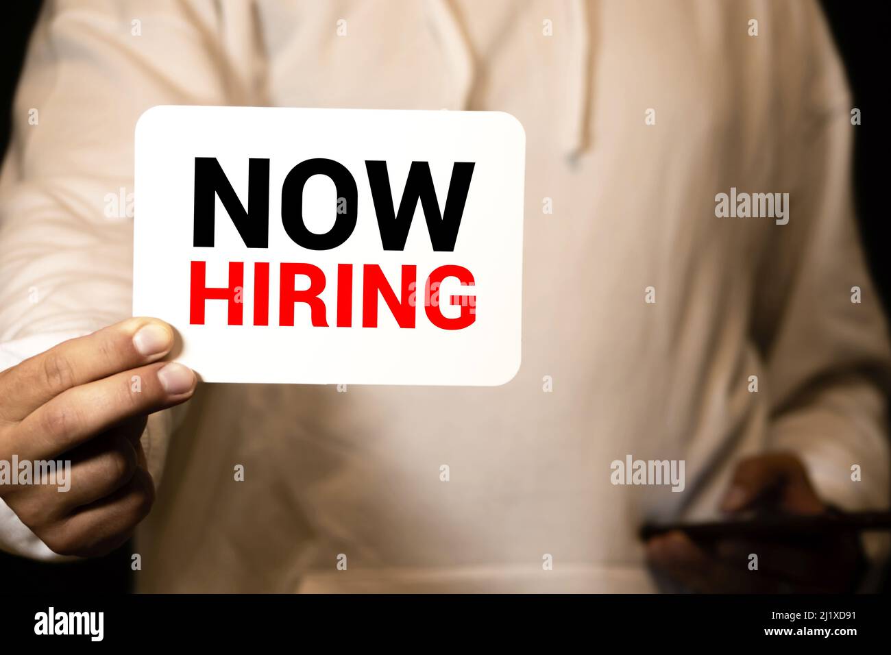Now hiring word hi-res stock photography and images - Alamy