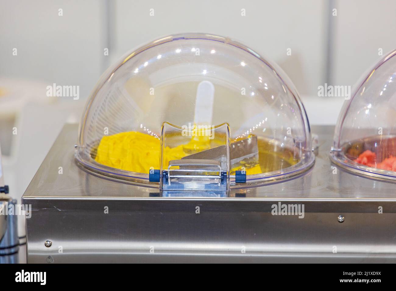 Ice Cream Maker Rotation Multi Machine Production Stock Photo - Alamy