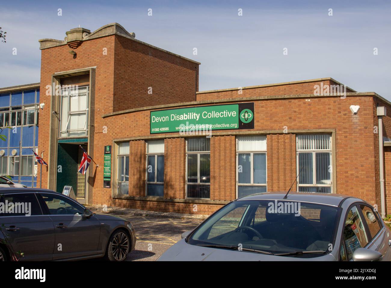 EXETER, DEVON, UK - SEPTEMBER 21, 2021 DDC Hub disability centre, Marsh ...