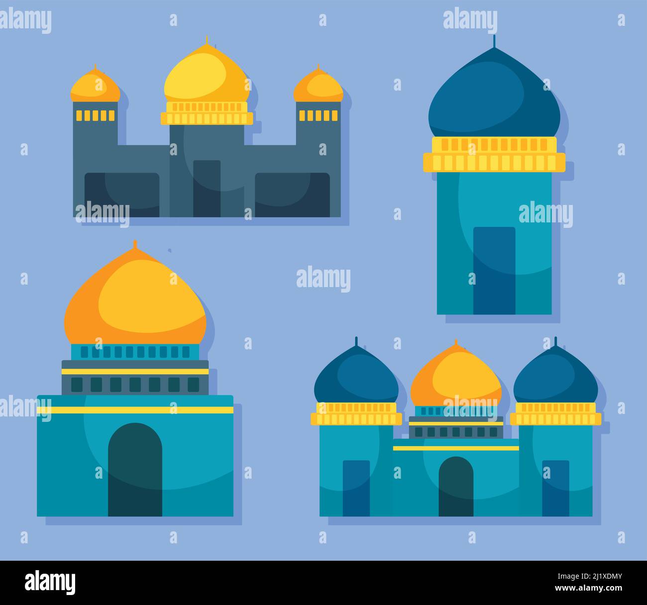 mosques icon set Stock Vector Image & Art - Alamy