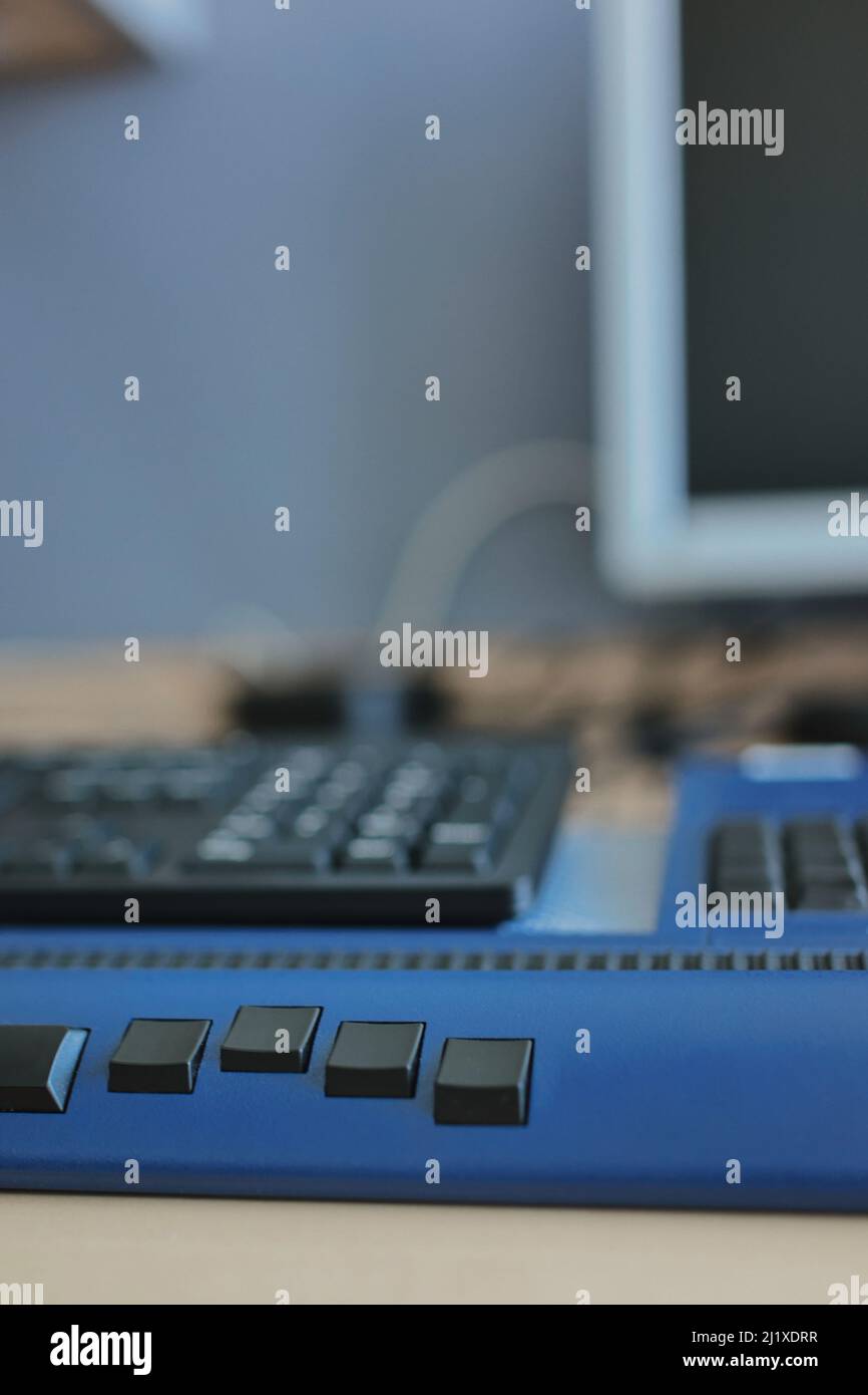 keyboard for visually impaired, braille keyboard, handicapped office ...