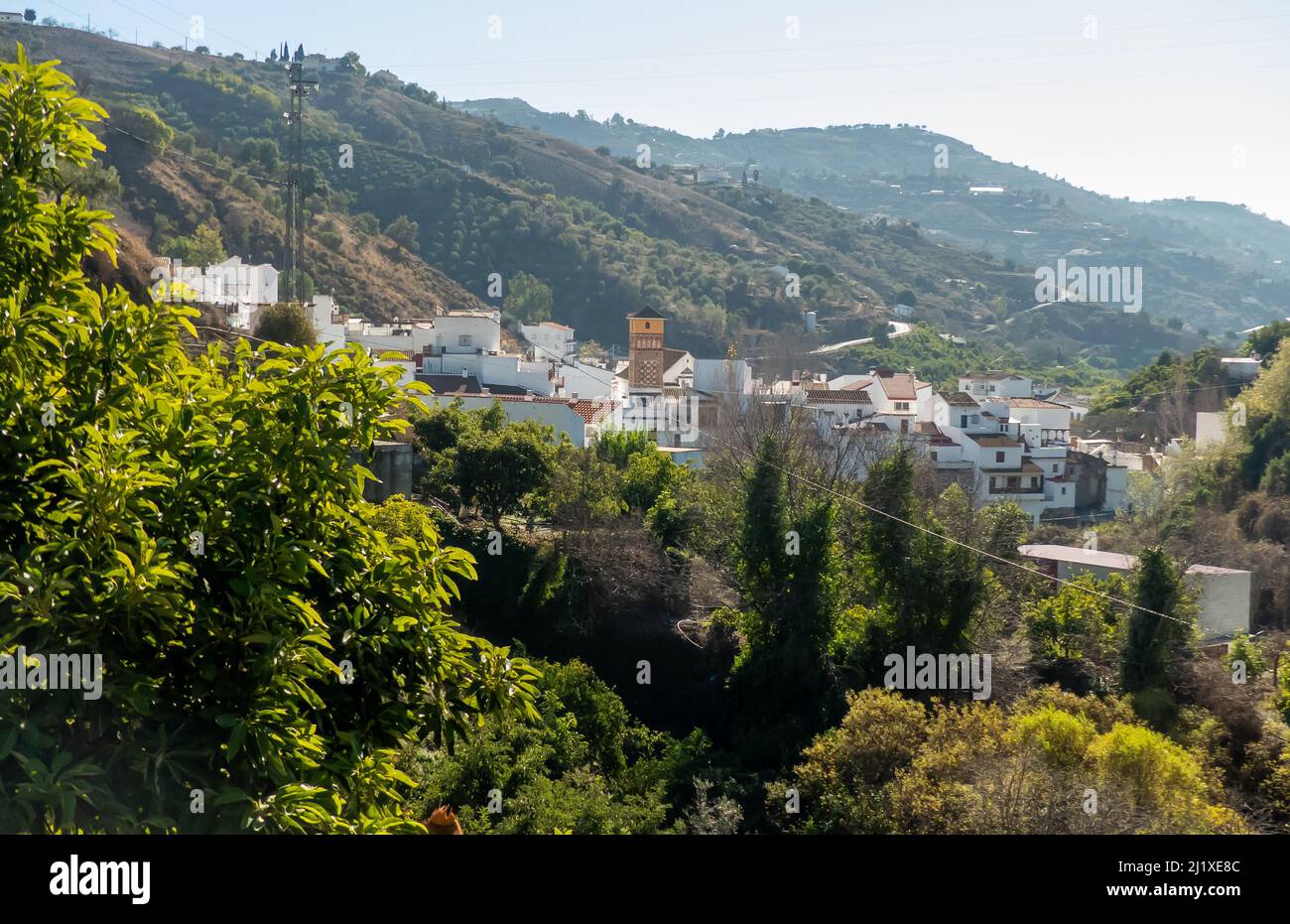 Andalucia in Spain: the village of Archez from the Ruta de los Molinos ...