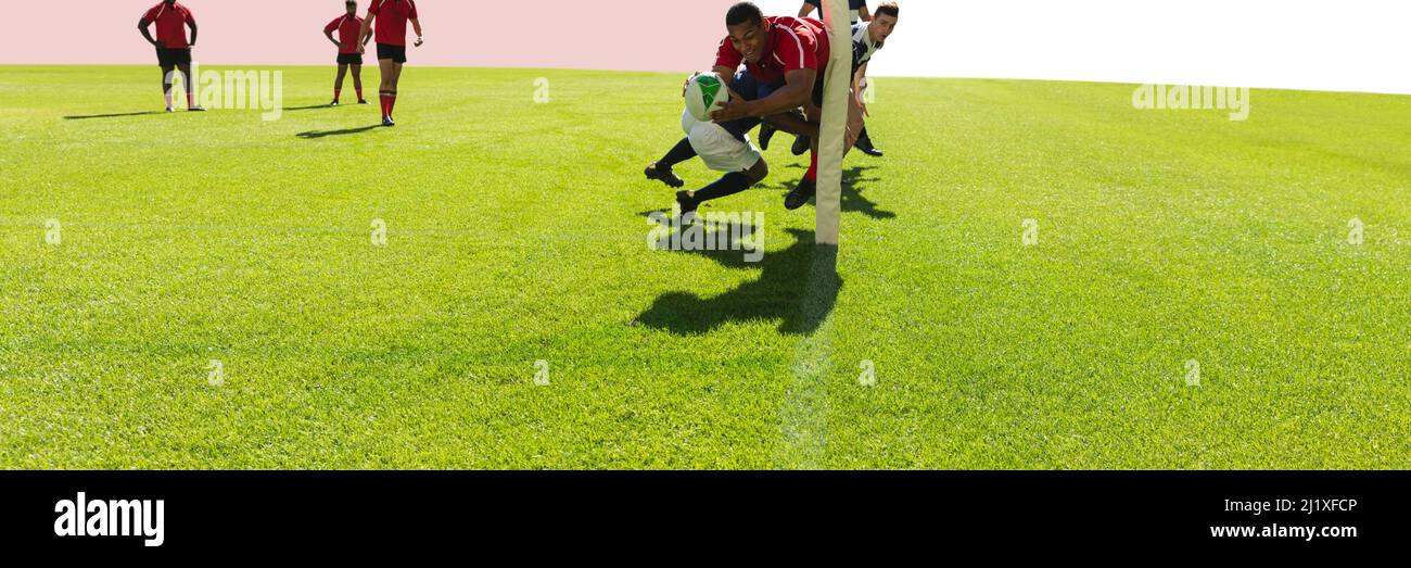 Diverse male rugby team hi-res stock photography and images - Alamy