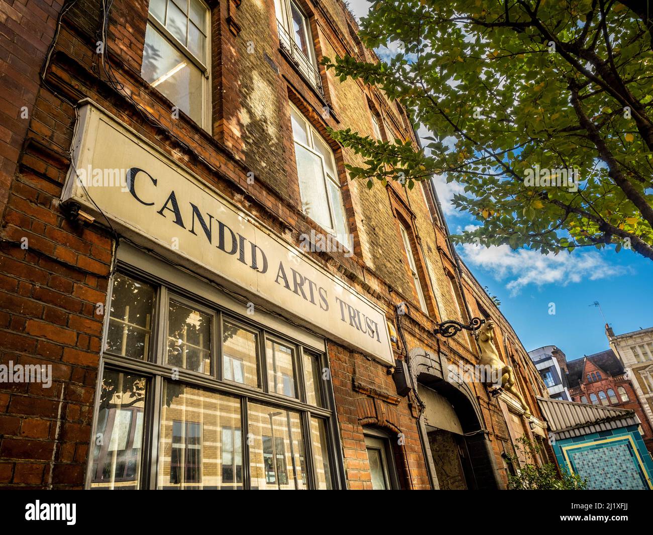 Exterior façade of Candid Arts Trust in Torrens Street, London Stock ...