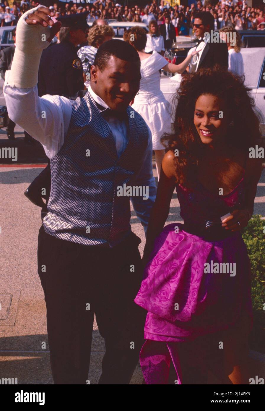 Los Angeles.CA.USA. LIBRARY. Mike Tyson and Robin Givens. August 1988 ...