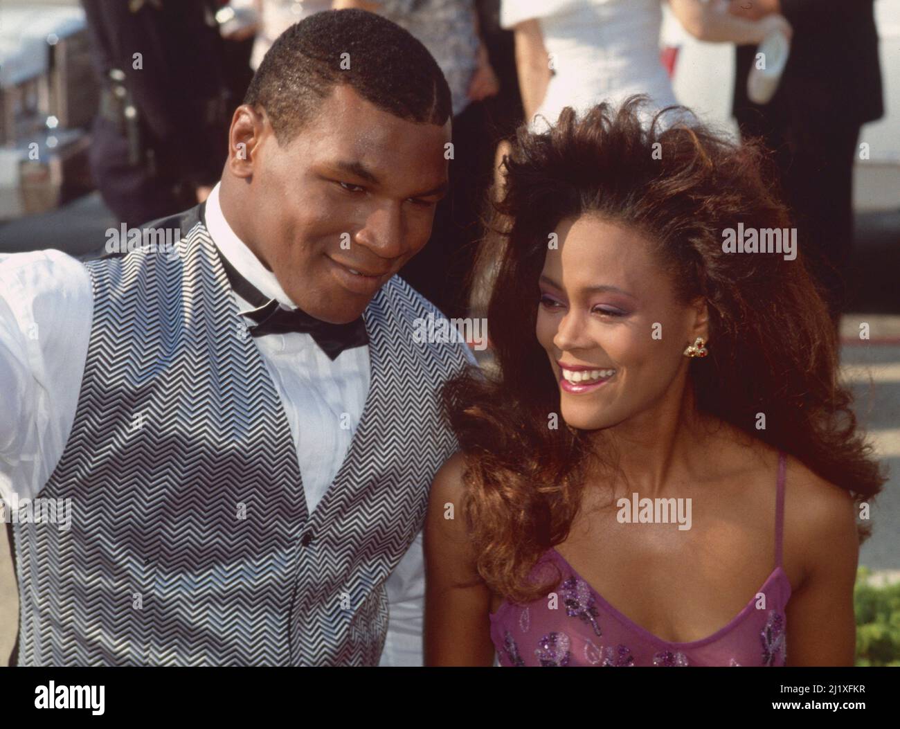 Los Angeles.CA.USA. LIBRARY. Mike Tyson and Robin Givens. August 1988 ...