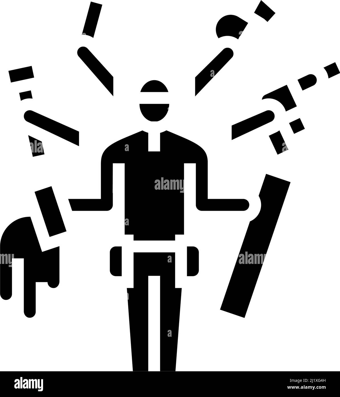 handyman business glyph icon vector illustration Stock Vector Image ...