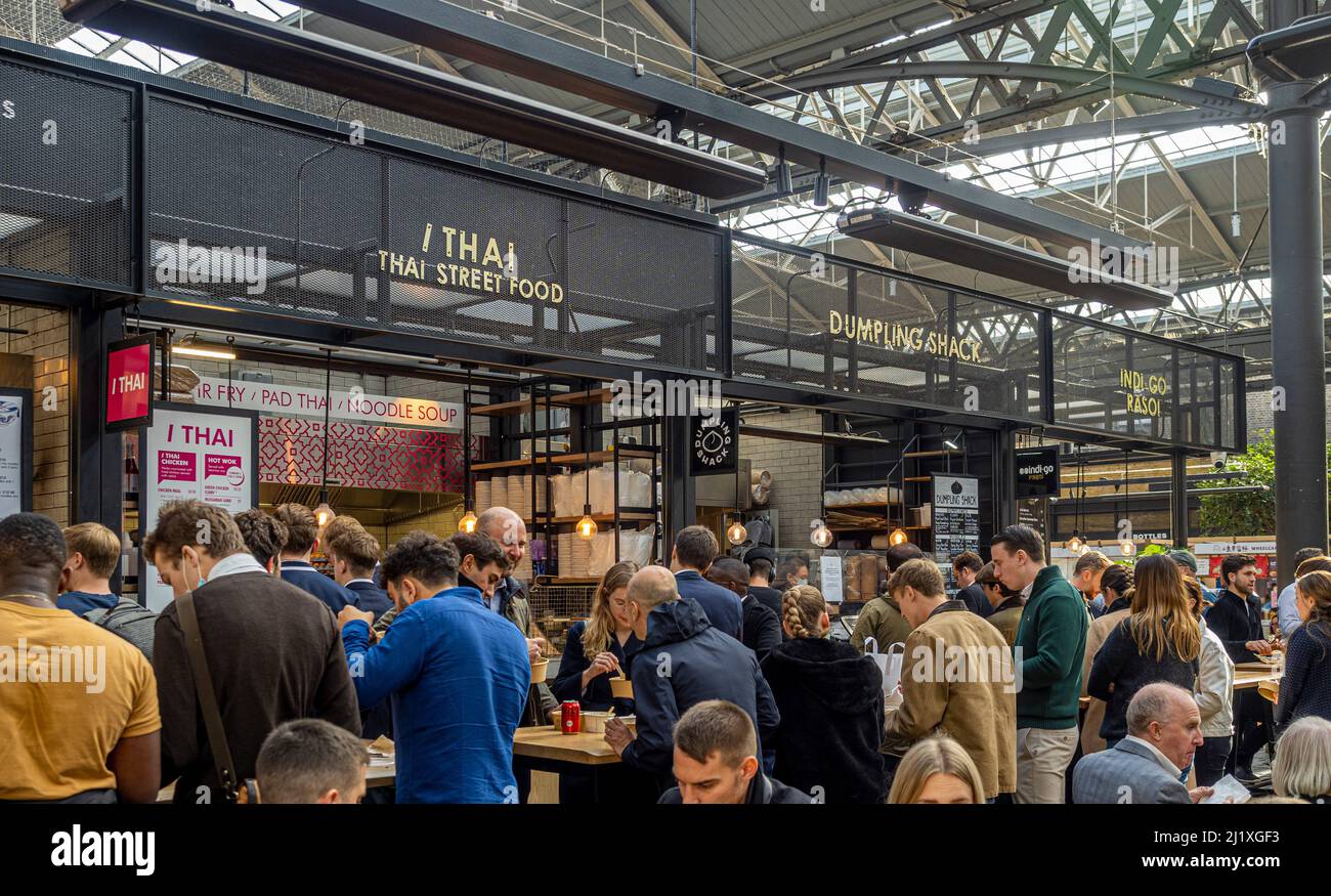 The Kitchens, a collections of restaurants situated in Spitalfields ...