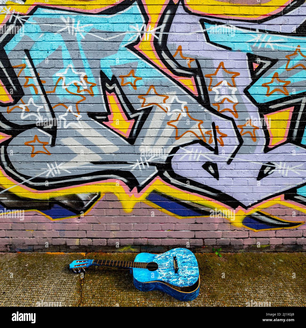 Grey eagle street graffiti hi-res stock photography and images - Alamy