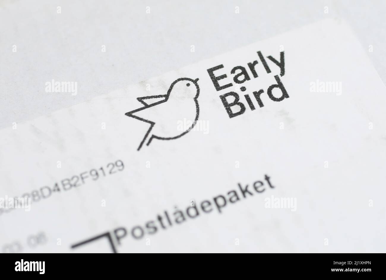 Packages delivered by Early Bird Stock Photo - Alamy