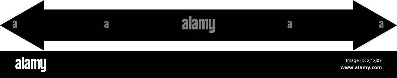 Left and right arrow, pointer, cursor in opposite direction ...