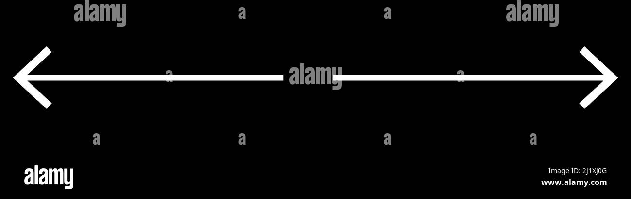 Left and right arrow, pointer, cursor in opposite direction ...