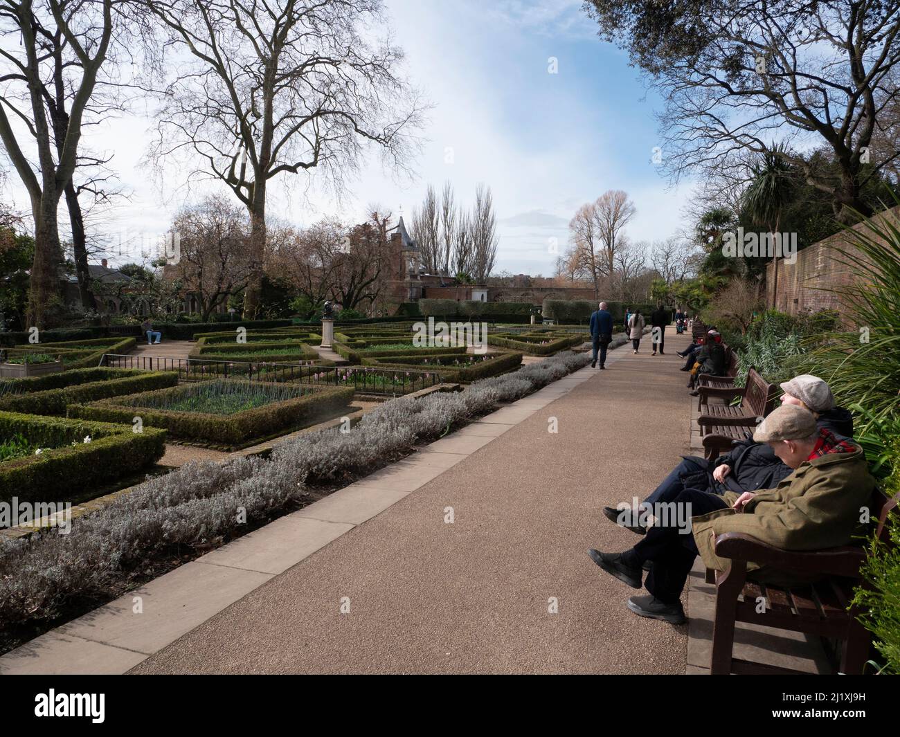 Dutch Gardens at Holland Park and Garden in the royal borough of ...