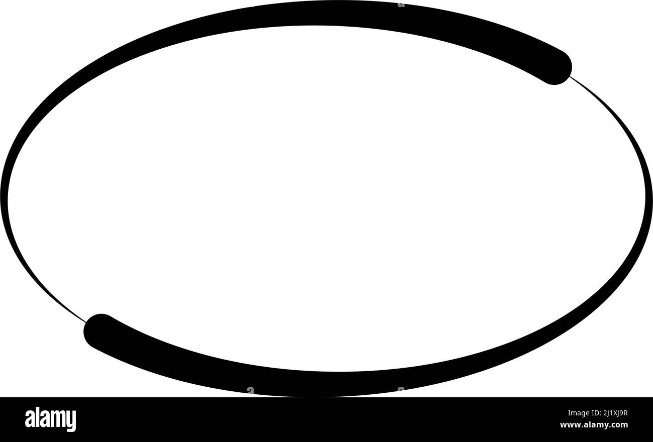 Ellipse, oval frame, border. Oval banner, tag and label element - stock ...