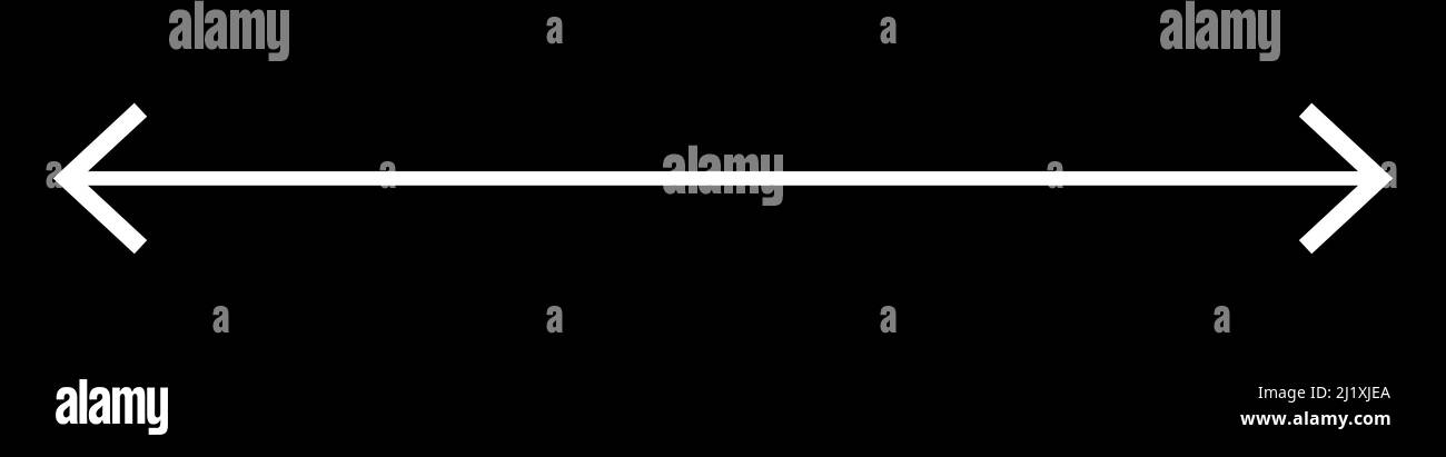 Left and right arrow, pointer, cursor in opposite direction ...