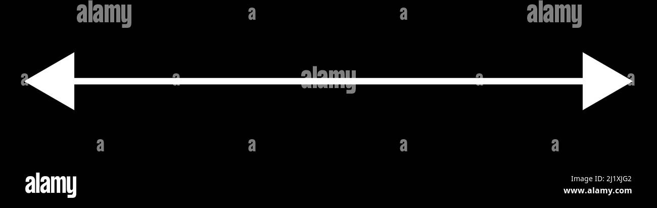 Left and right arrow, pointer, cursor in opposite direction. Intersection, navigation, forward ...