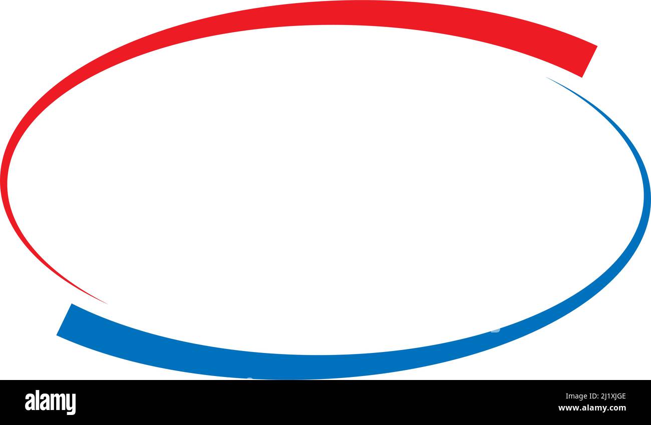 Ellipse, oval frame, border. Oval banner, tag and label element - stock vector illustration ...