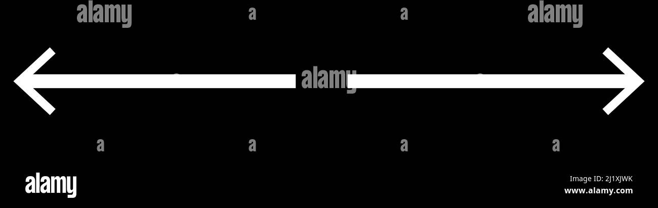Left and right arrow, pointer, cursor in opposite direction ...