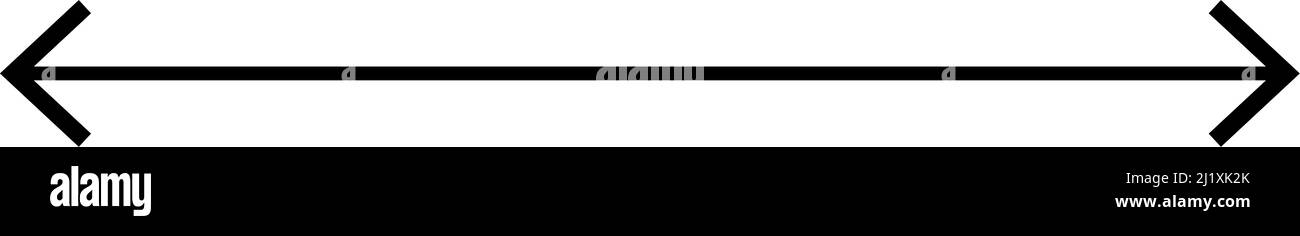 Left and right arrow, pointer, cursor in opposite direction ...