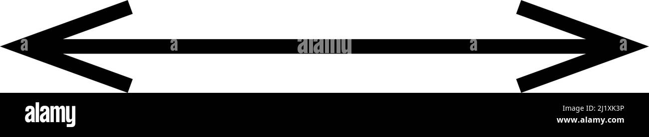 Left and right arrow, pointer, cursor in opposite direction ...