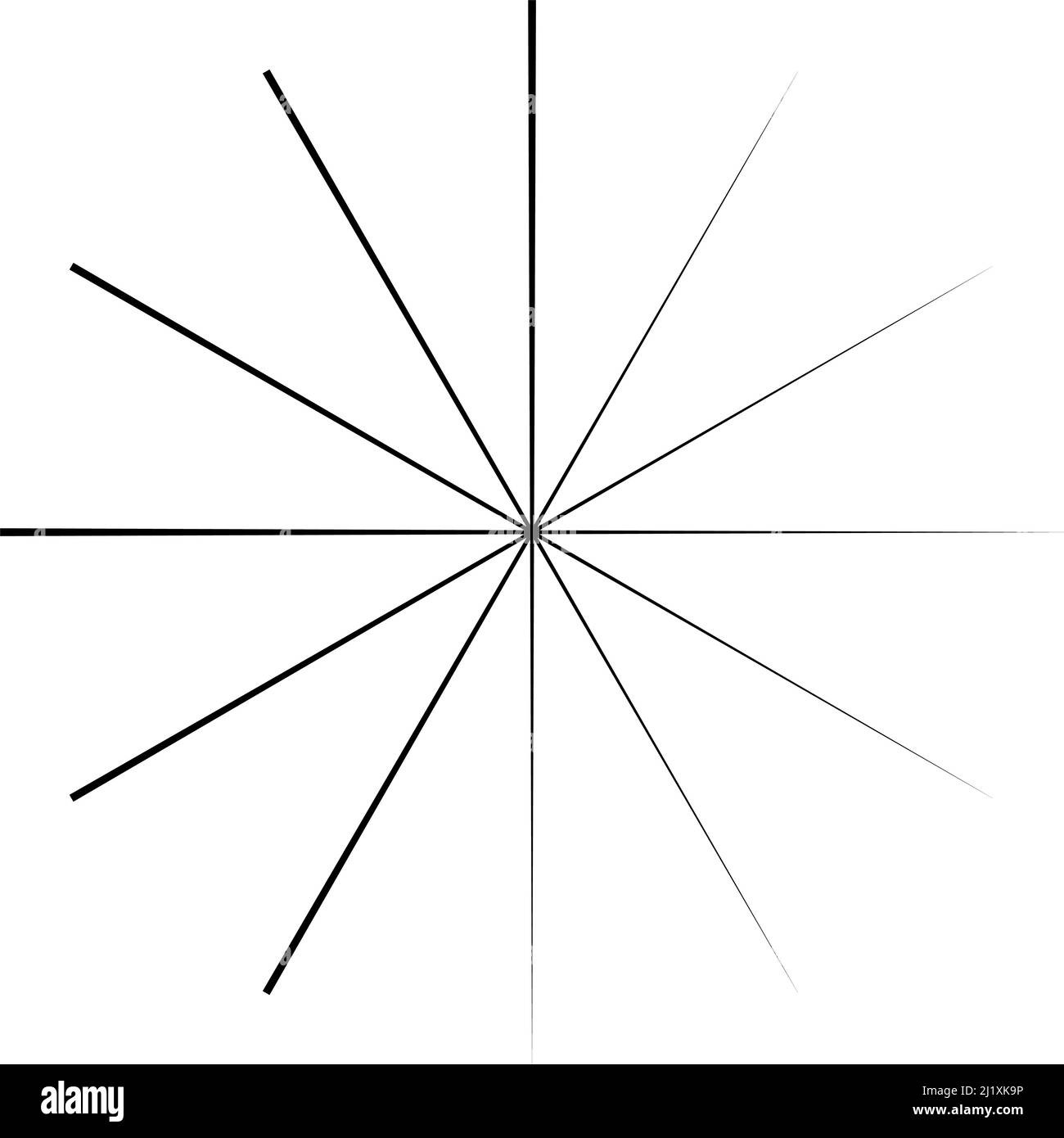Radial, radiating and converging lines, stripes. Circular, rotated ...
