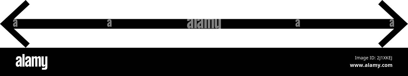 Left and right arrow, pointer, cursor in opposite direction ...