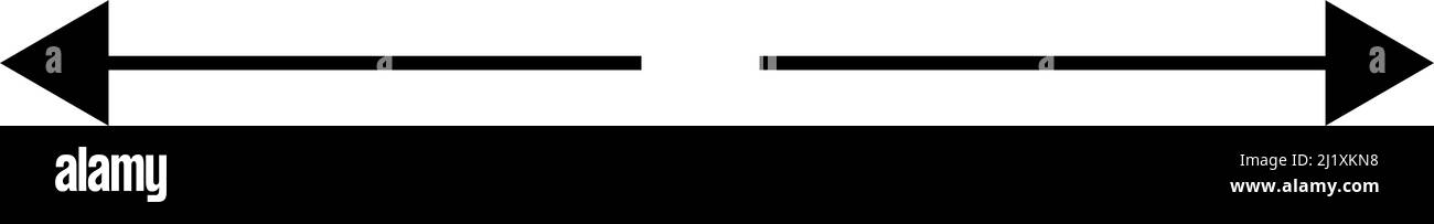 Left and right arrow, pointer, cursor in opposite direction ...