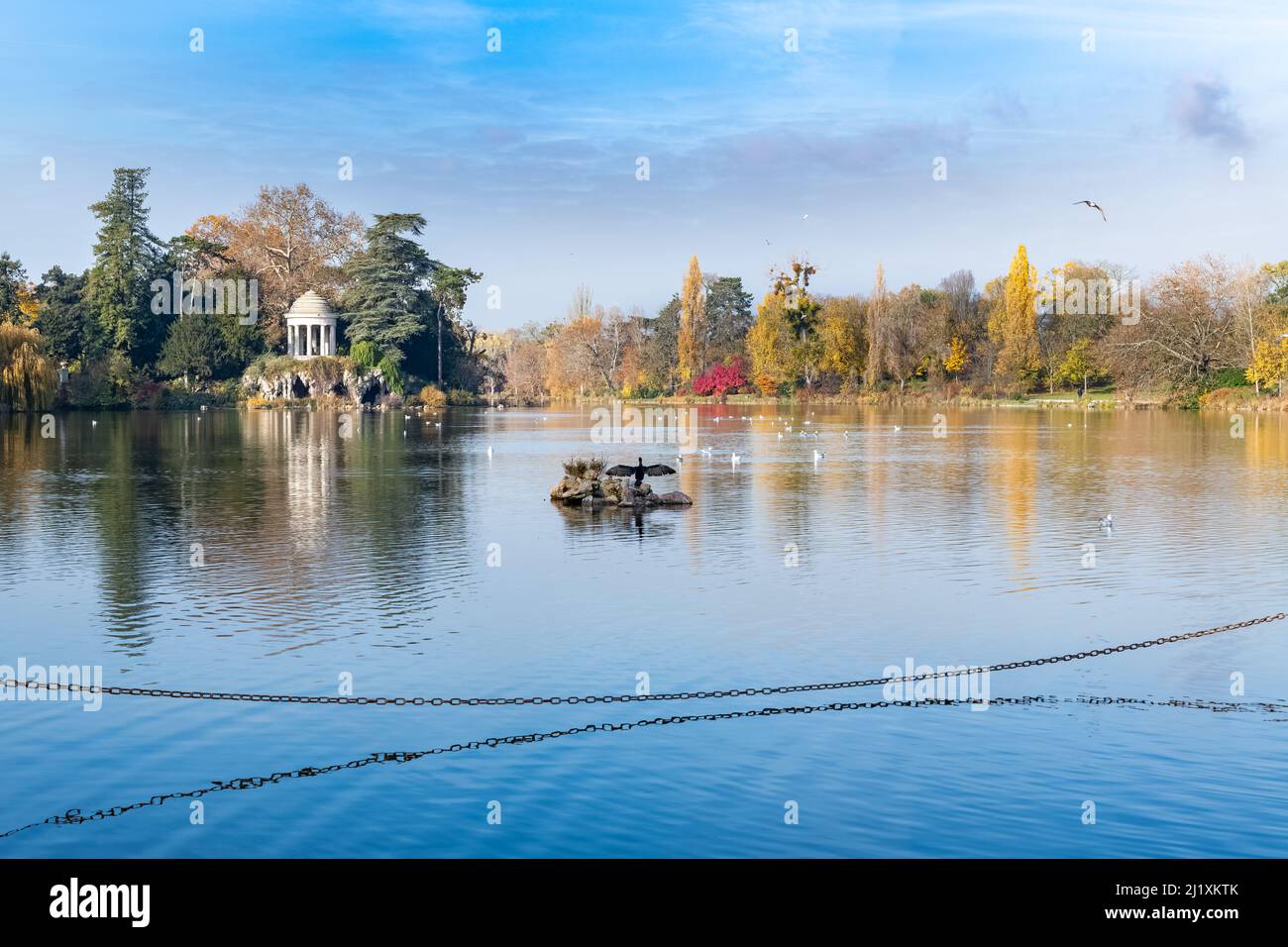 Vincennes, the temple of love and artificial grotto on the Daumesnil ...