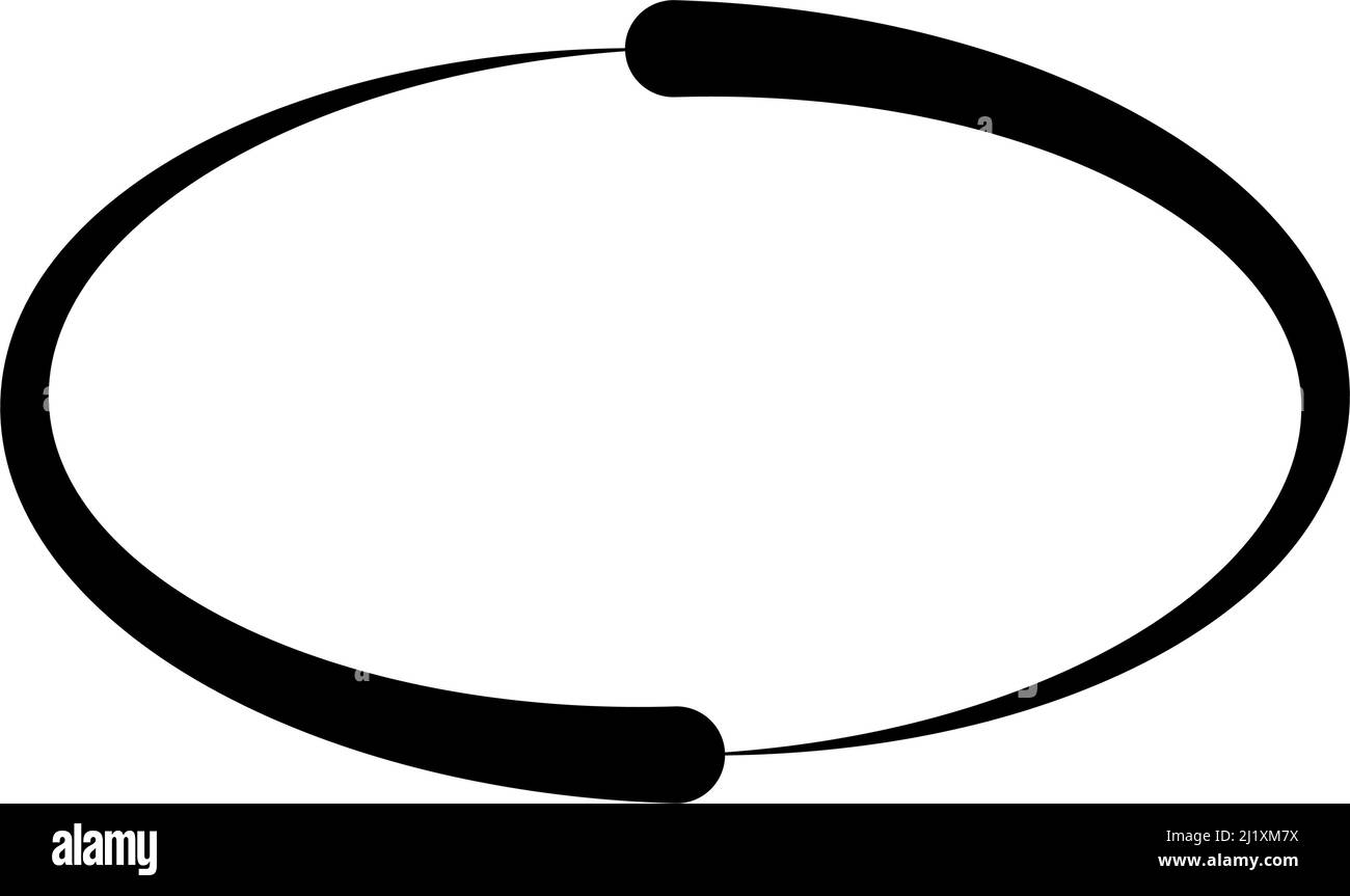 Ellipse, oval frame, border. Oval banner, tag and label element - stock ...